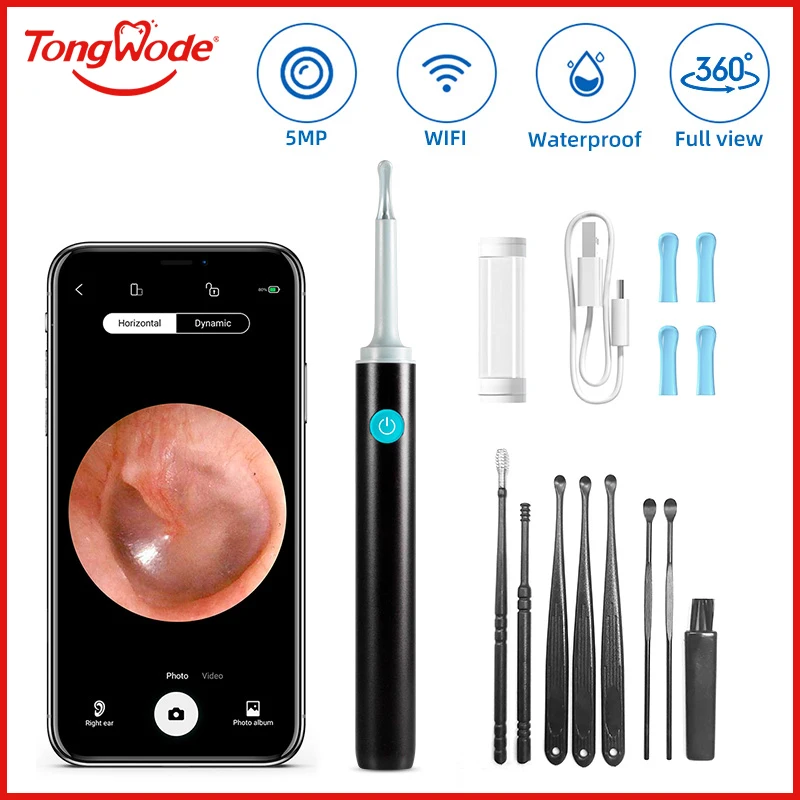 Wireless-Visual-Ear-Endoscope-Camera-Ear-Cleaning-Tools-Spoon-Safe ...