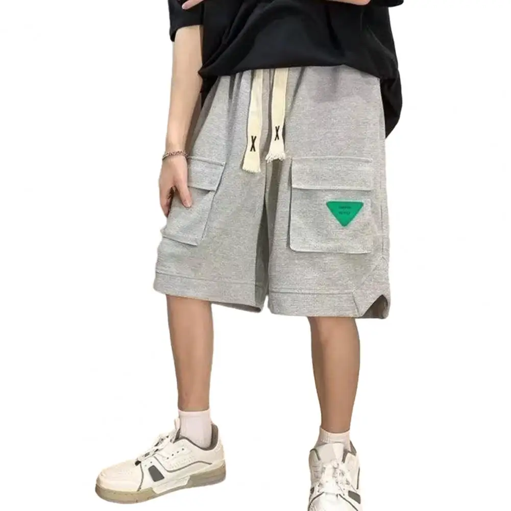 Summer-Men-Cargo-Shorts-Loose-Drawstring-Wide-Leg-Hip-Hop-Shorts-Sports ...