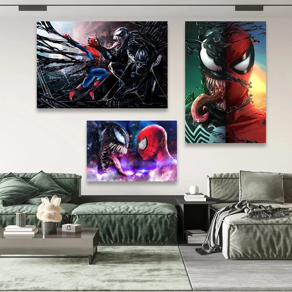 Miniso-Paint-Circular-Spider-Man-and-Venom-Marvel-New-Movie-Picture ...