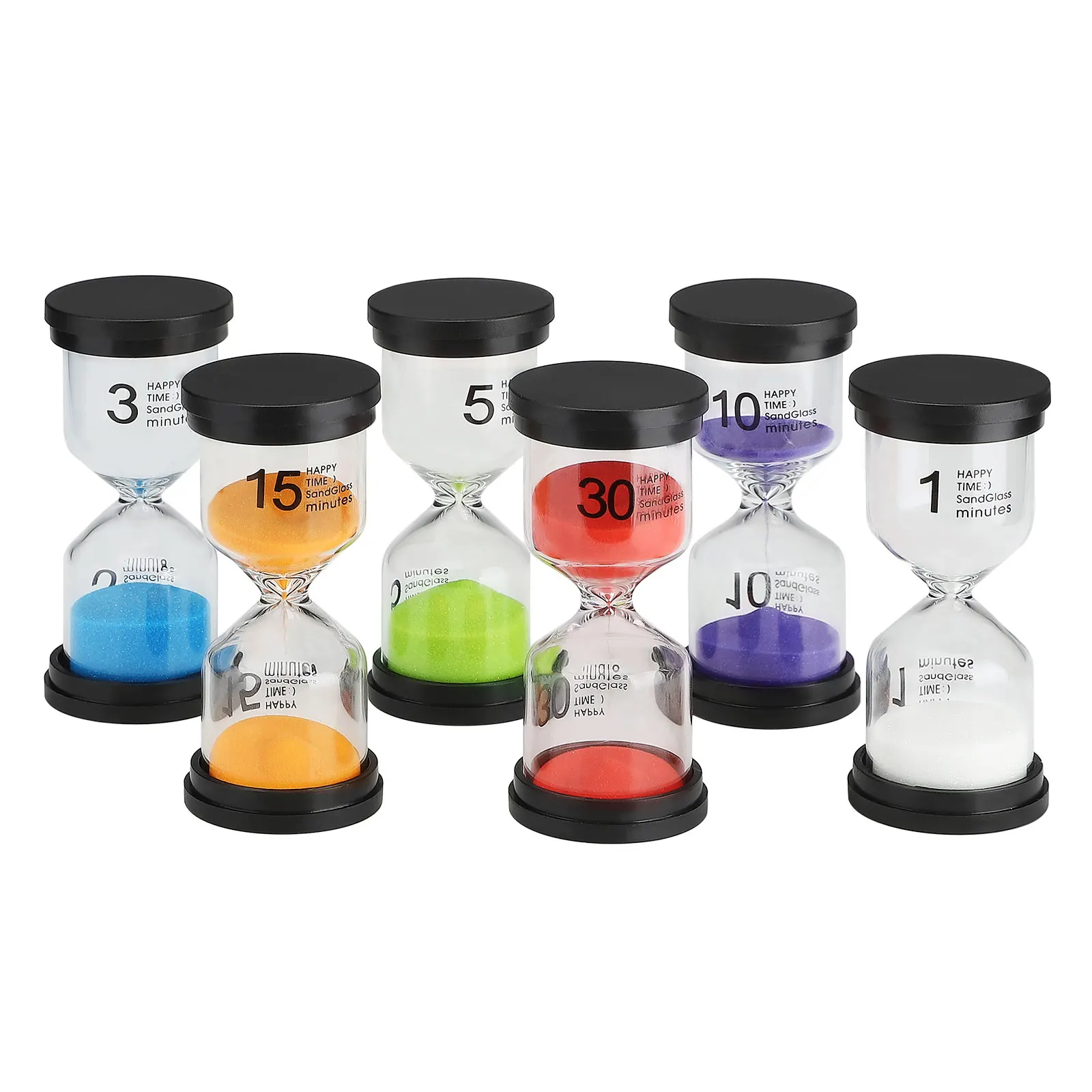 1-3-5-10-15-30-minutes-Sand-Watch-Hourglass-Sand-Timer-Set-Clock ...