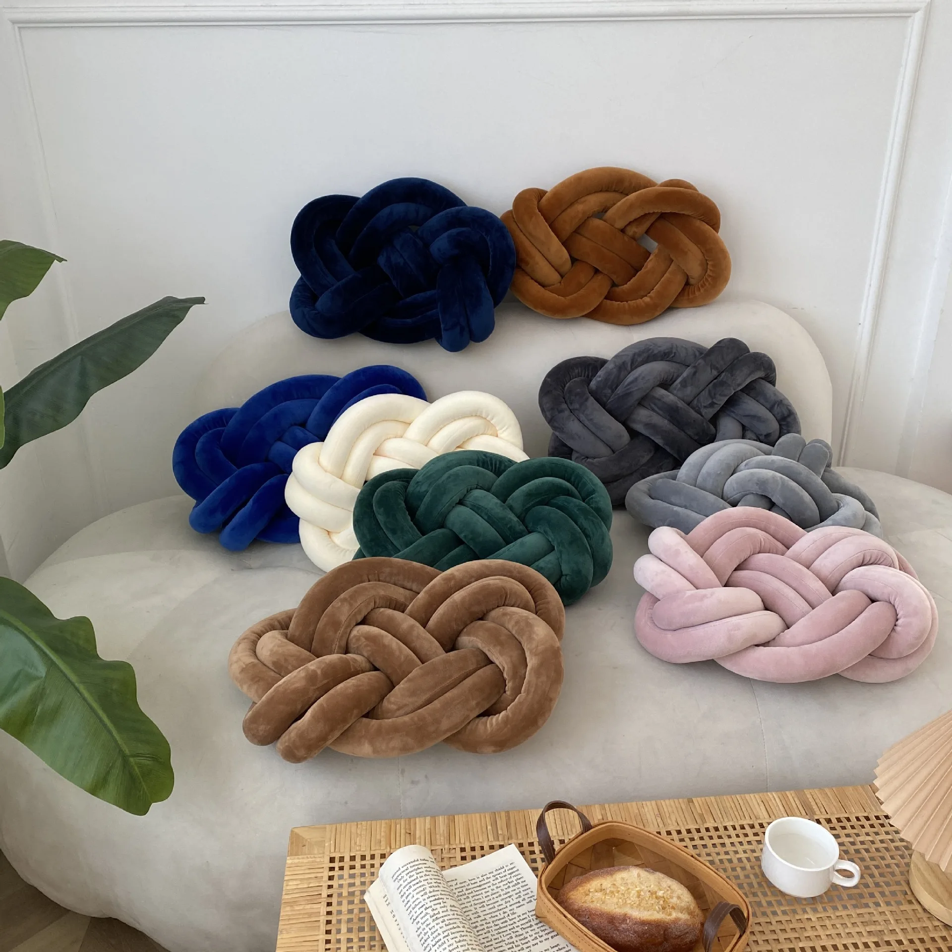 35x45 cm Cuscino con nodo grande Palla Regalo fatto a mano Cuscini di ...