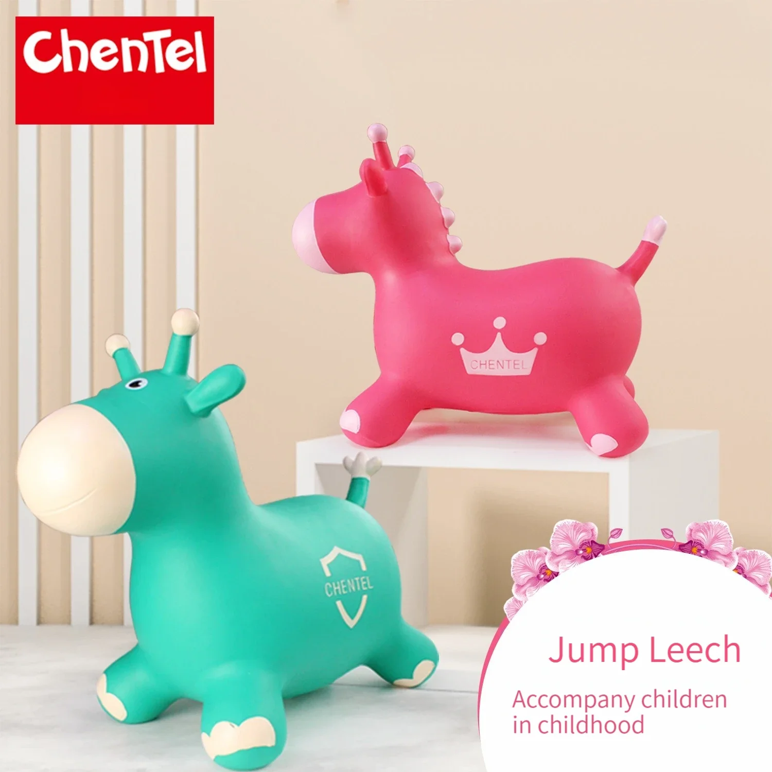 Kids-Animal-Inflatable-Bouncy-Horse-Hopper-Soft-Vaulting-Horse-Bouncer ...