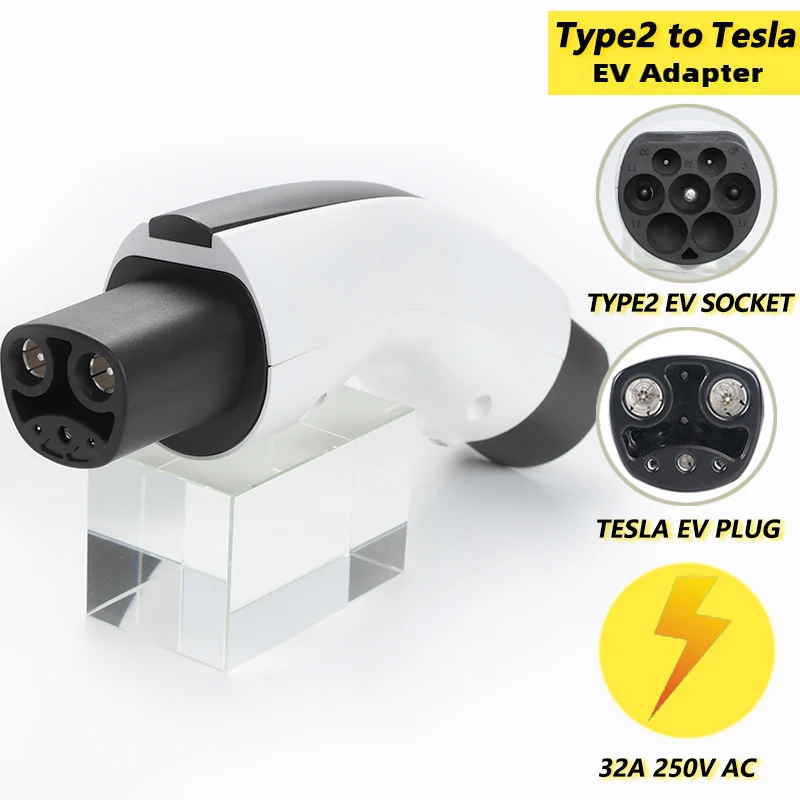 EV-Adaptor-Type-2-EU-To-Tesla-Plug-EV-Adapter-32A-250V-Electric-Cars ...