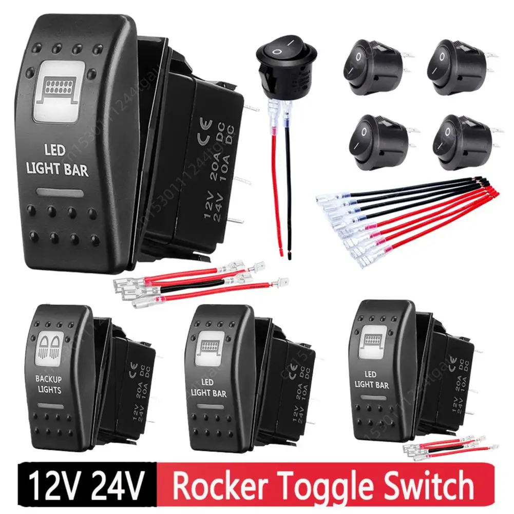 LED-Light-Bar-Rocker-Switch-12V-24V-Waterproof-Dual-LED-ON-Off-Switch ...