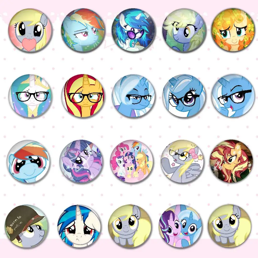 Cute L-little-P-ponyS Mlp Badge Pins For Friend, Backpack, Clothing ...