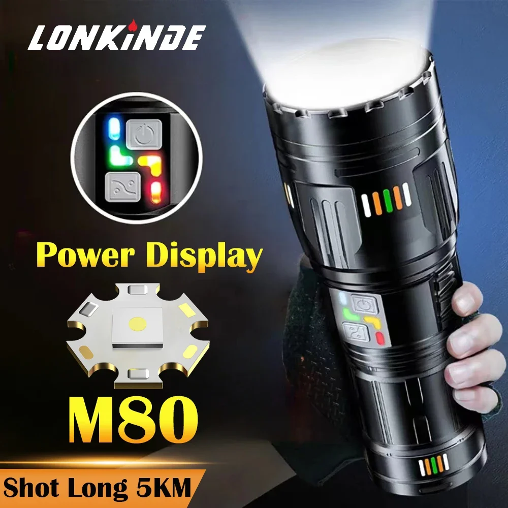 100W-Ultra-Powerful-LED-M80-Flashlight-Super-Bright-Long-Range-5KM ...