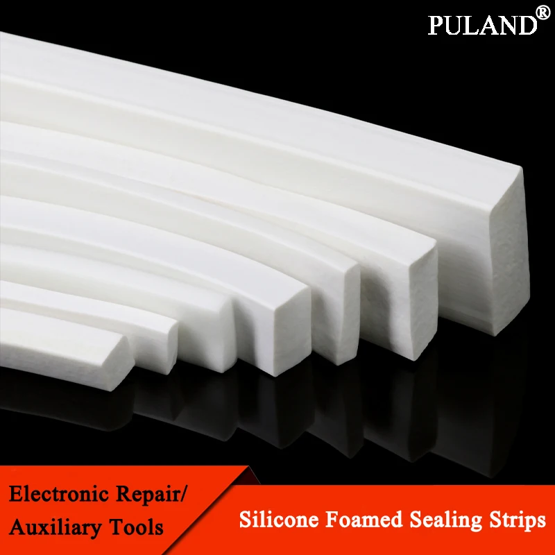1~5m Silicone Foaming Sealing Strip White Square Trim Seal Silicon ...