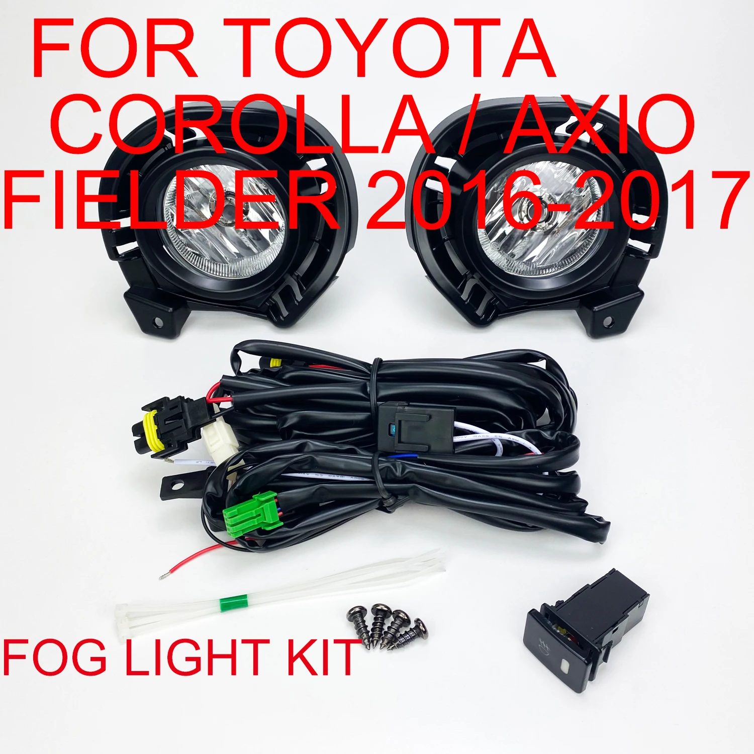 Front-Bumper-Fog-Lights-Kit-For-Toyota-Corolla-Axio-Fielder-2016-2017 ...
