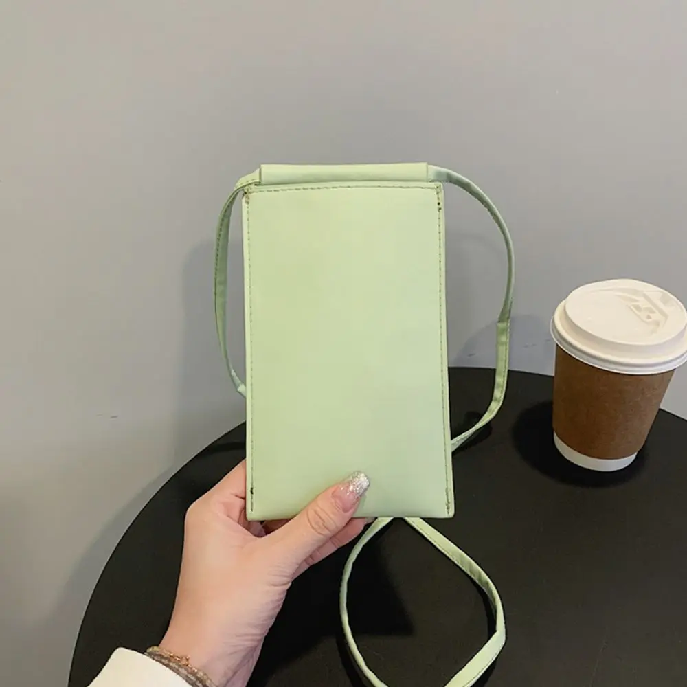 High-Quality-Simple-PU-Leather-Phone-Shoulder-Bag-Solid-Color-Small ...