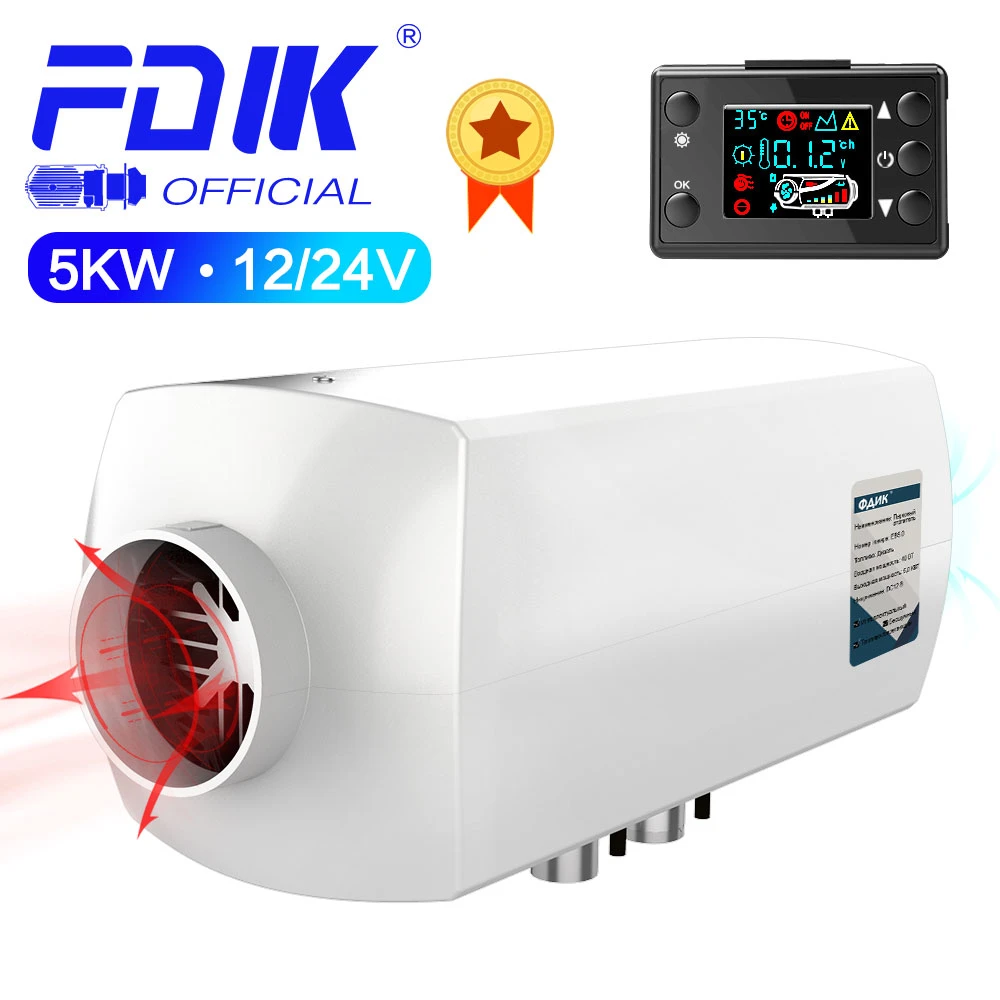 Fdik Diesel Heater 12v 24v Aluminum Shell 5kw Air Parking Heater Lcd ...