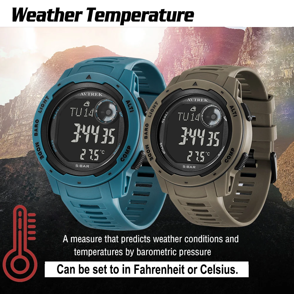 Digital-Sports-Watch-Men-Pedometer-Running-Clock-Climbing-Hiking ...