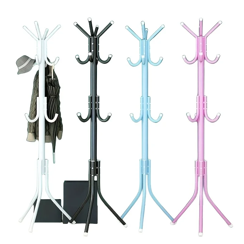 Simple-Iron-Coat-Rack-Coats-Bags-Scarves-Household-Storage-Organizer ...
