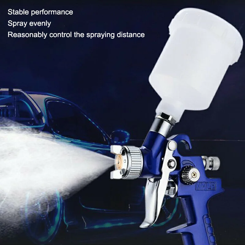 Paint Spray Gun H-2000A Professional 0.8/1.0mm Nozzle 125ml Mini ...