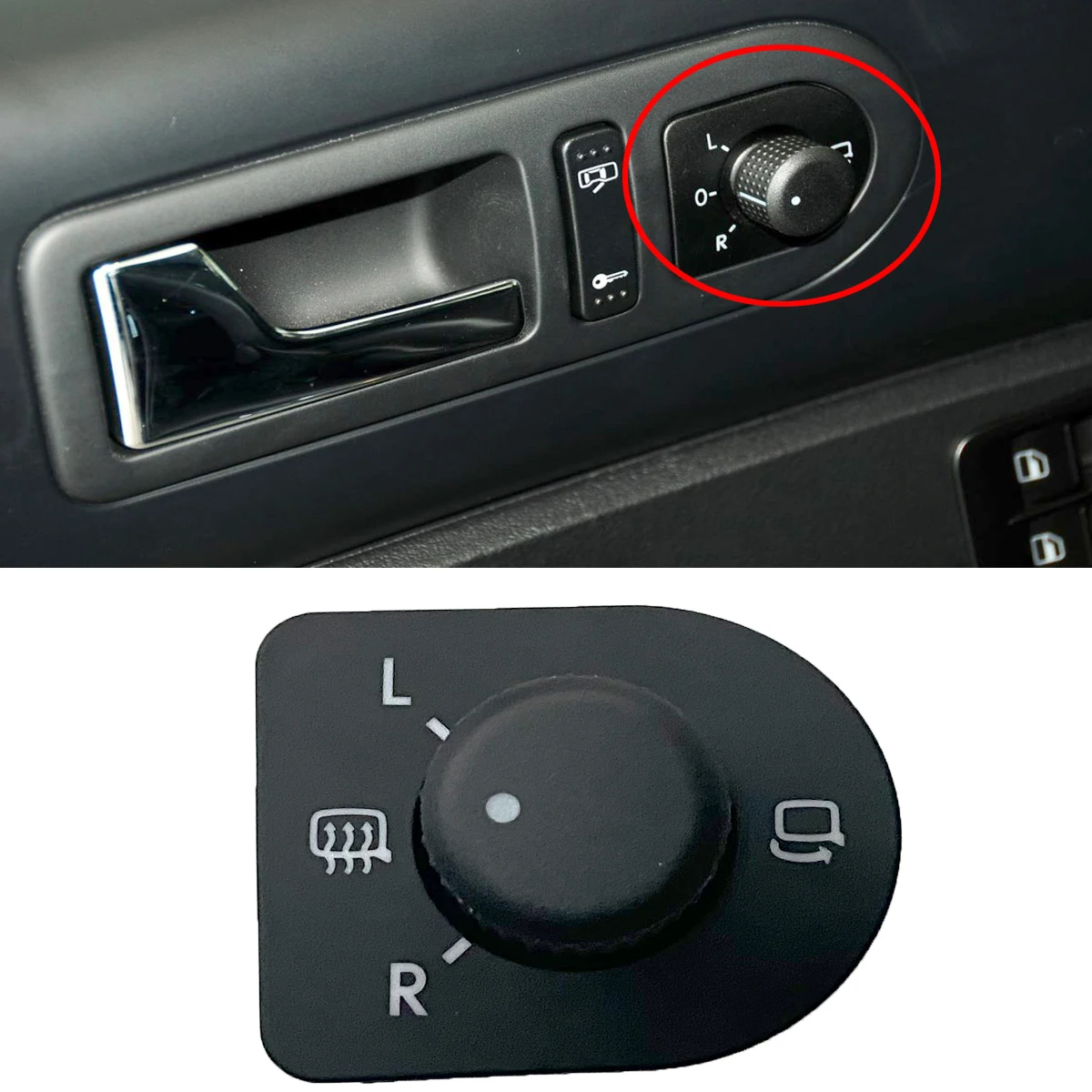 New-Heated-Foldable-Rearview-Mirror-Switch-For-VW-Golf-4-GTI-R32-Passat ...
