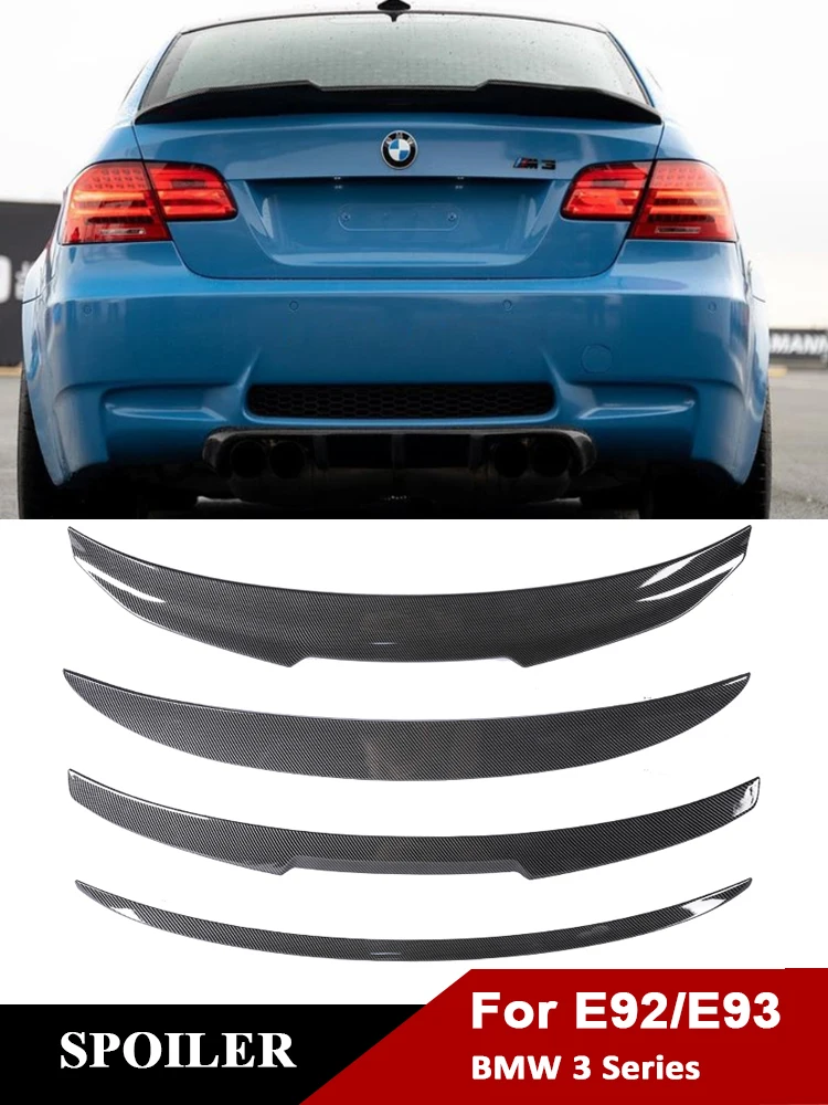 For-BMW-3-Series-E92-E93-2006-2014-Carbon-Fiber-Roof-Spoiler-Lip-M3-M4 ...