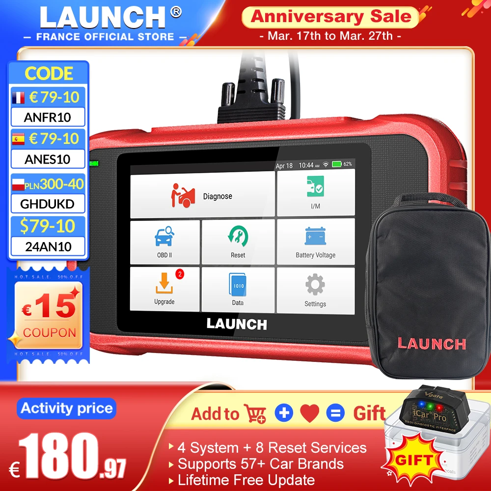 LAUNCH-X431-CRP129E-Car-OBD2-Diagnostic-Tools-Auto-OBD-Engine-ABS-SRS ...