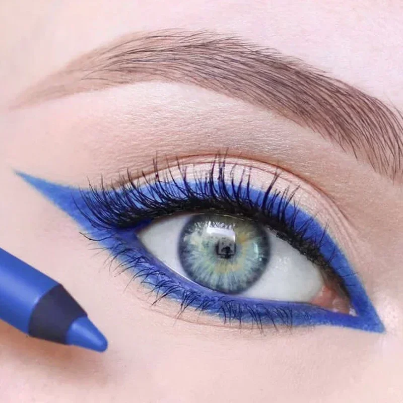 Matte-Blue-Eyeliner-Pencil-Waterproof-Lasting-Colourful-Pigment-Black ...