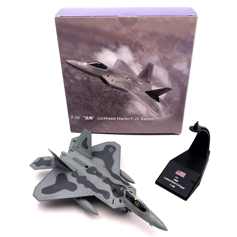 1-100-Scale-Diecast-American-F-22-Fighter-Raptor-Airplane-Model-Kids ...