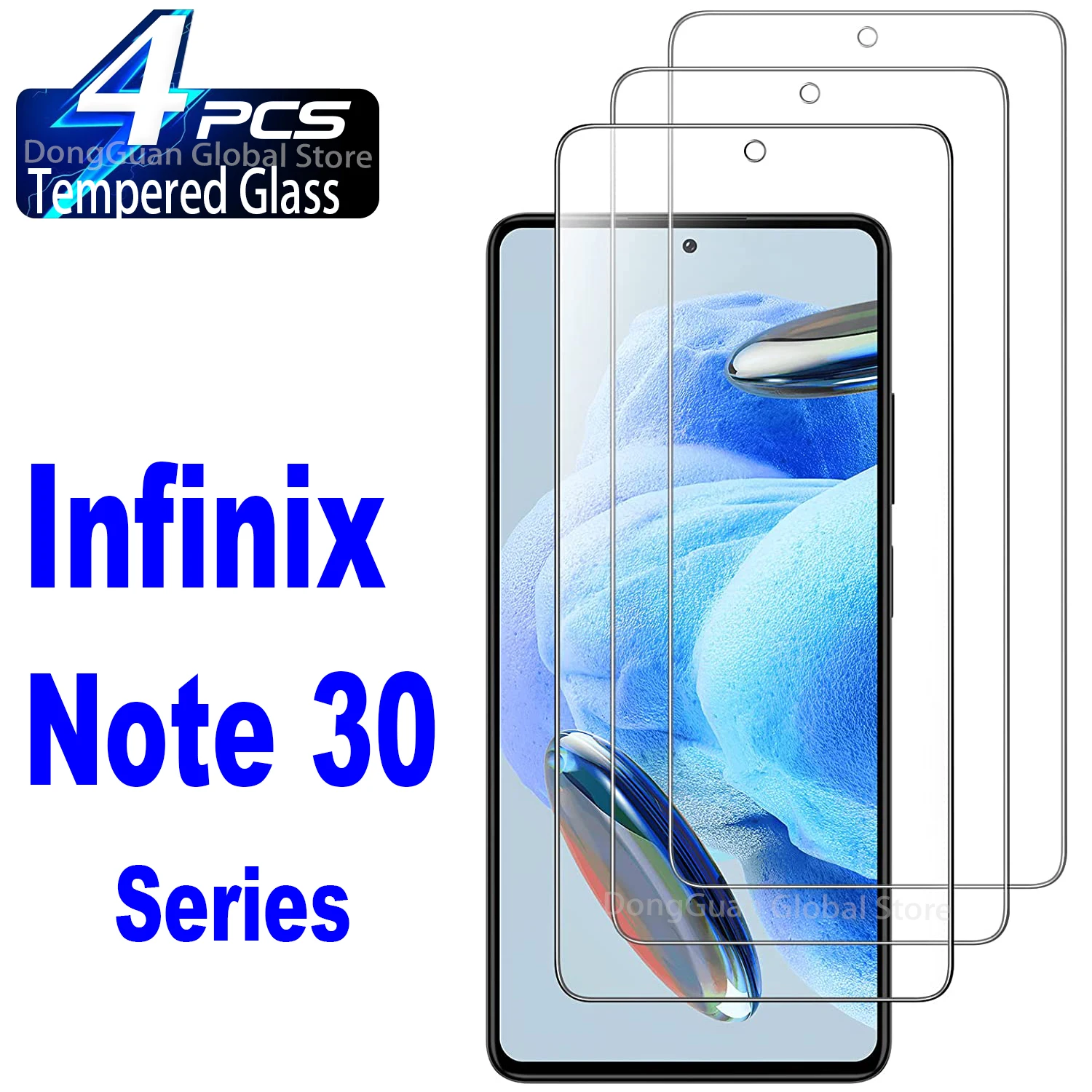 Vidrio-templado-de-2-4-piezas-para-Infinix-Note-30-Pro-VIP-5G-30i-pel ...