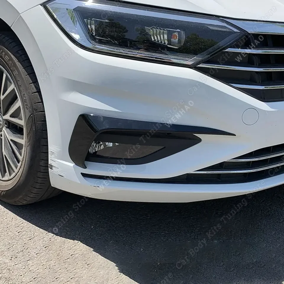 Gloss Black Bumper Trim Gloss Black Front Bumper Vent Splitter – Fog ...