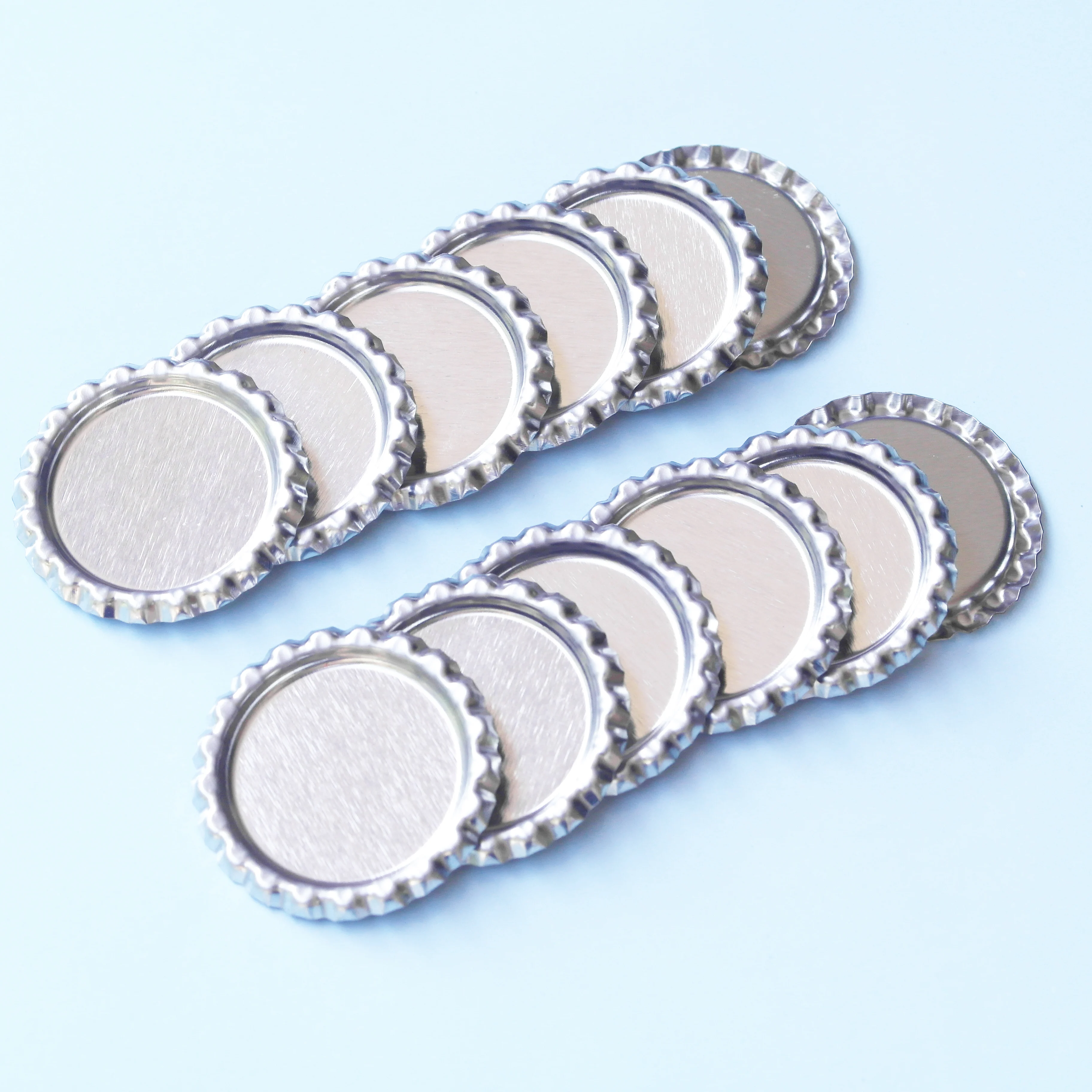 10000-pcs-lot-both-Side-Sliver-Colored-Flattened-Bottle-caps-Metal-Dome ...