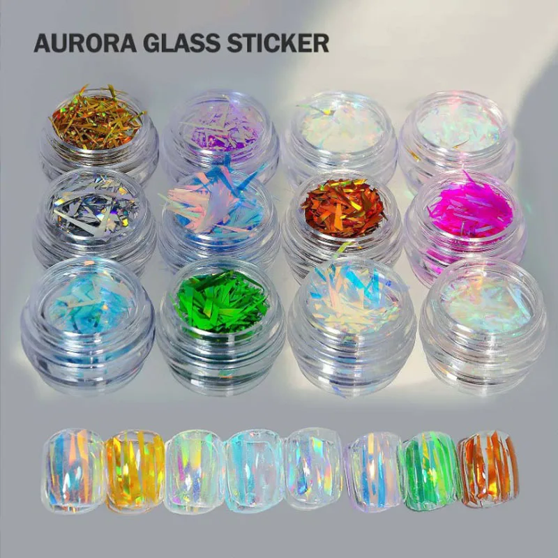 12-Colors-Bottled-Trimmed-Ice-Cube-Candy-Paper-Nail-Art-Cellophane ...