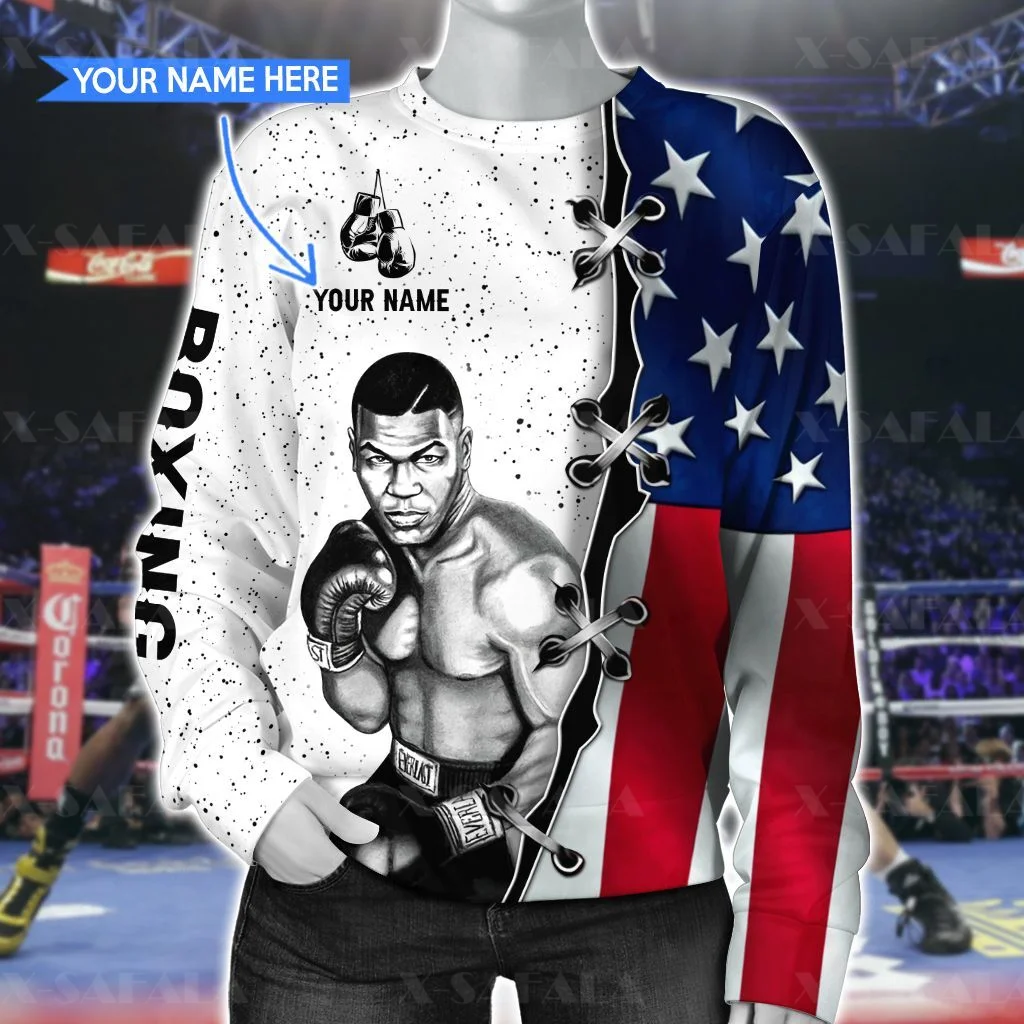 Boxing Lover Sports Pugilism Boxer Fight Customed 3D Full Print Hoodie ...
