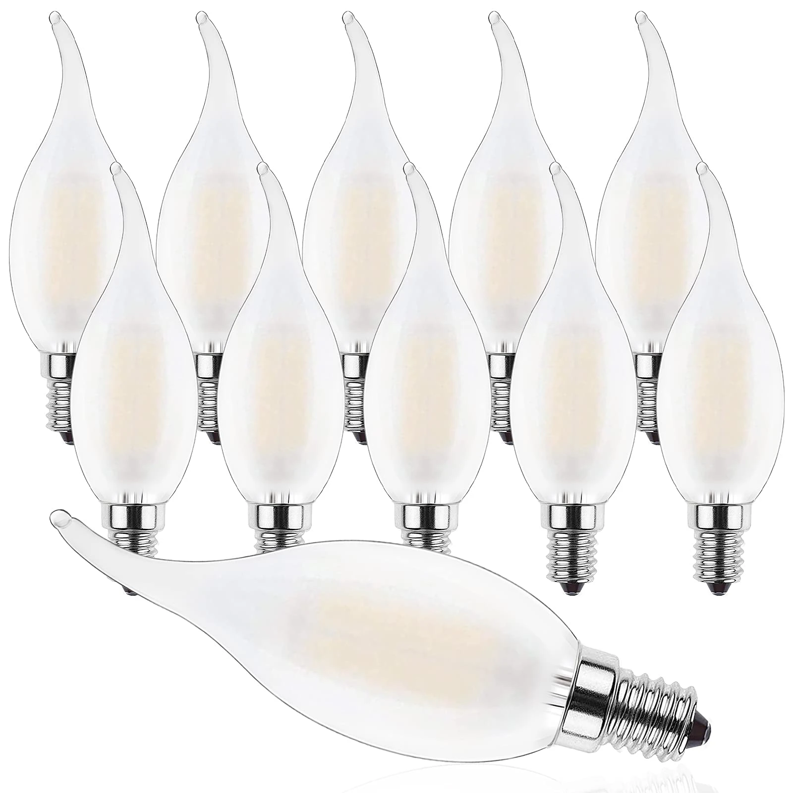 Retro Led Candle light C35 Frosted E14 220V 4W Dimmable Filament Bulbs ...