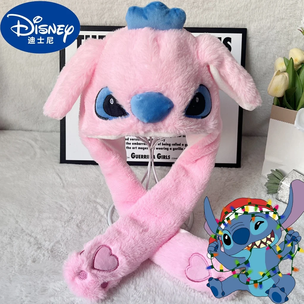 Disney-Lilo-Stitch-Plush-Bunny-Ears-Hat-Cartoon-Anime-Stitch-Children ...