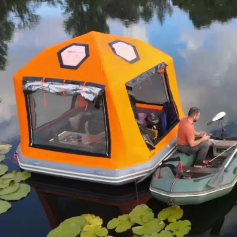 Inflatable-houses-boats-outdoor-floating-boats-camping-rafts-tents-in ...