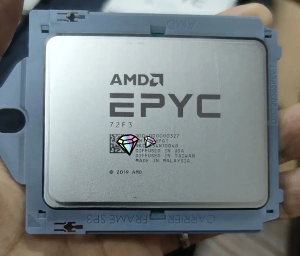 Processador Amd epyc 72f3, 3,7 ghz, 8-core, 16-t, 256mb, 180w, sp3, 100 ...