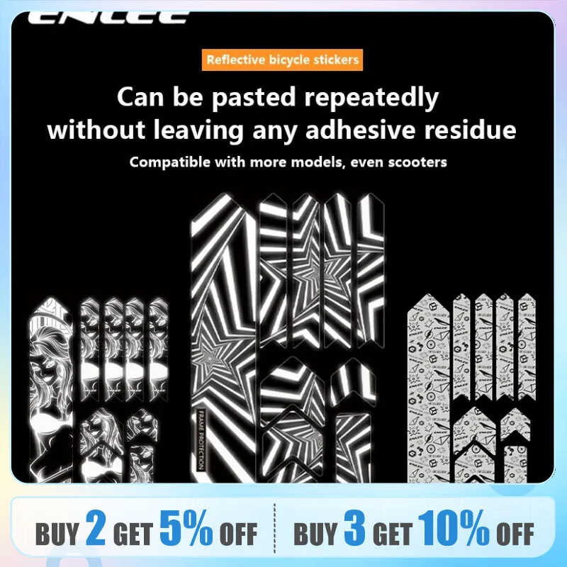 ENLEE-Bike-Frame-Sticker-Decal-Reflective-Stickers-DIY-Bike-Frame ...