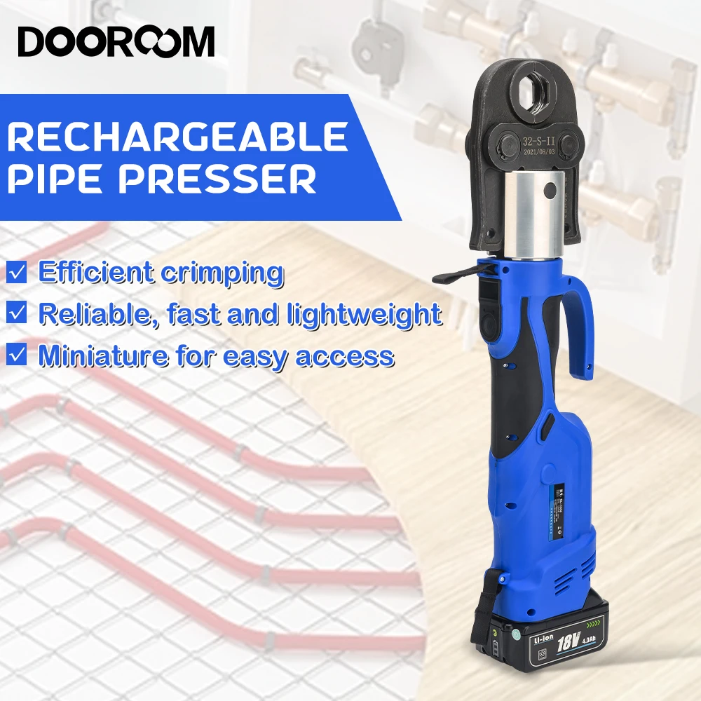 Electric-Pipe-Crimping-Pliers-Water-Pipe-Crimping-Tool-Ring-Compression ...