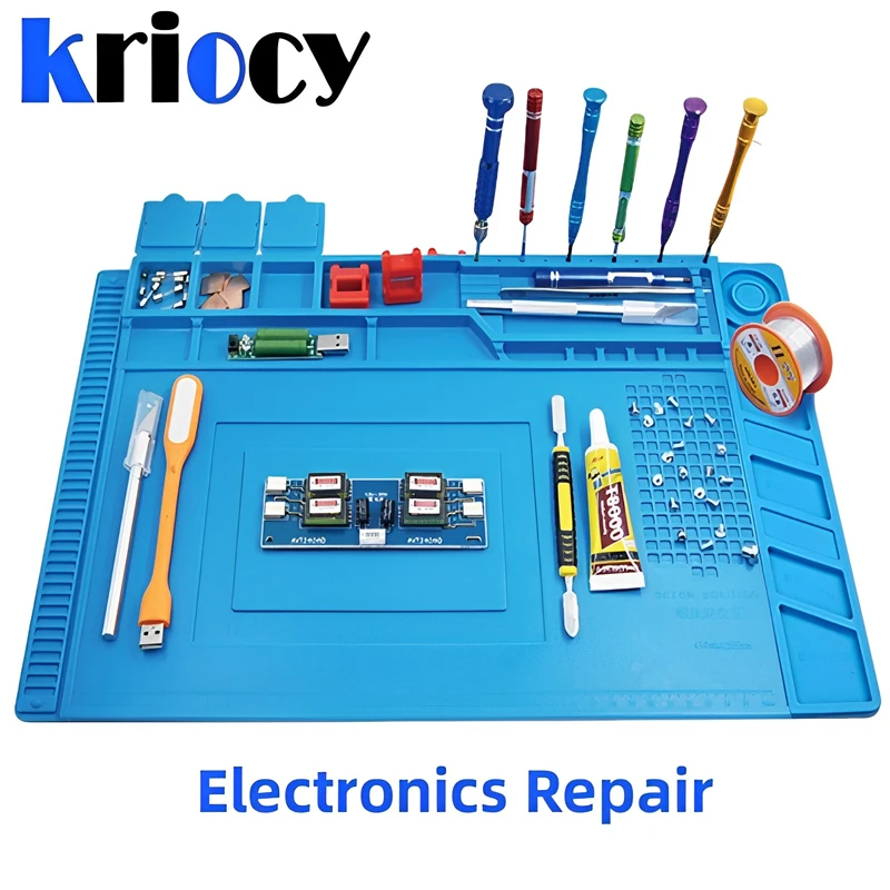 ESD Heat Insulation Soldering Mat Computer Phone Repair Tool Kit ...