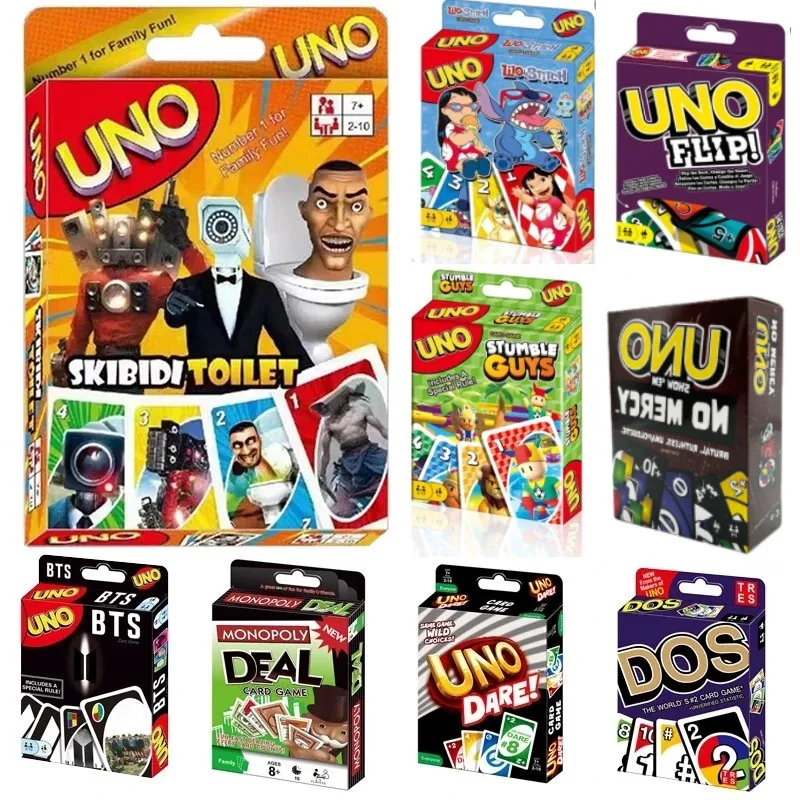 UNO Skibidi Toilet Z Matching Card Game, Multiplayer, Family Party ...