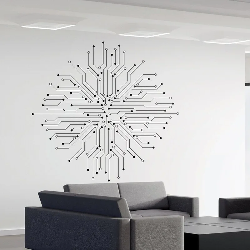 Circuit-Decal-Design-Symbol-Company-Logo-Decal-Technology-Wall-Art ...