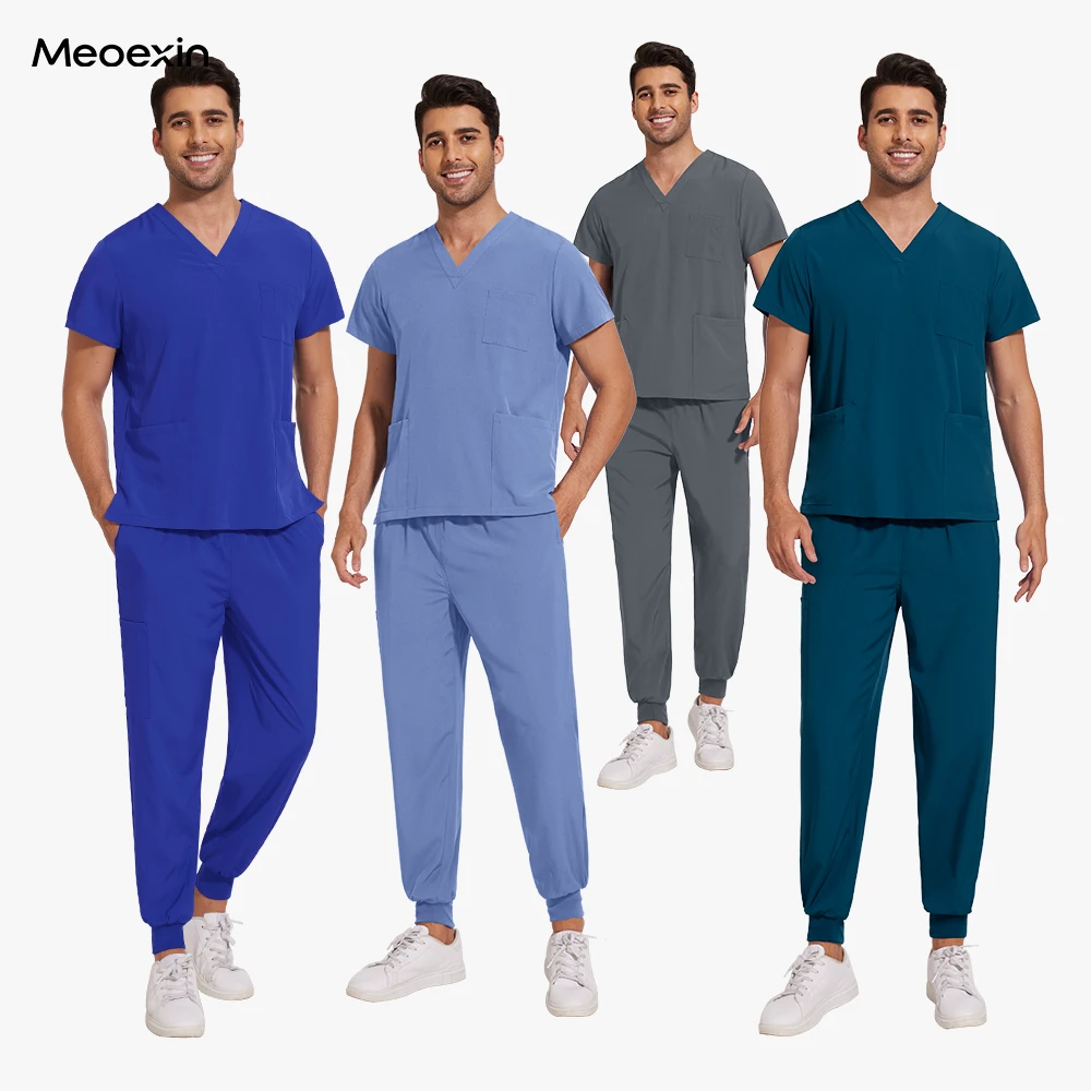 Nurse V-neck Scrubs Uniform Unisex Scrub Joggers Nurses Accessories ...