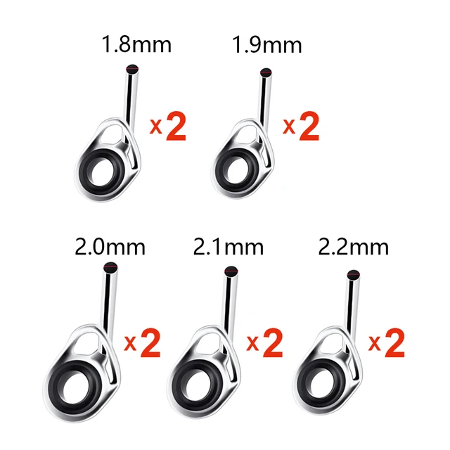 10 pieces of telescopic fishing rod, top guide ring, fishing rod tip ...