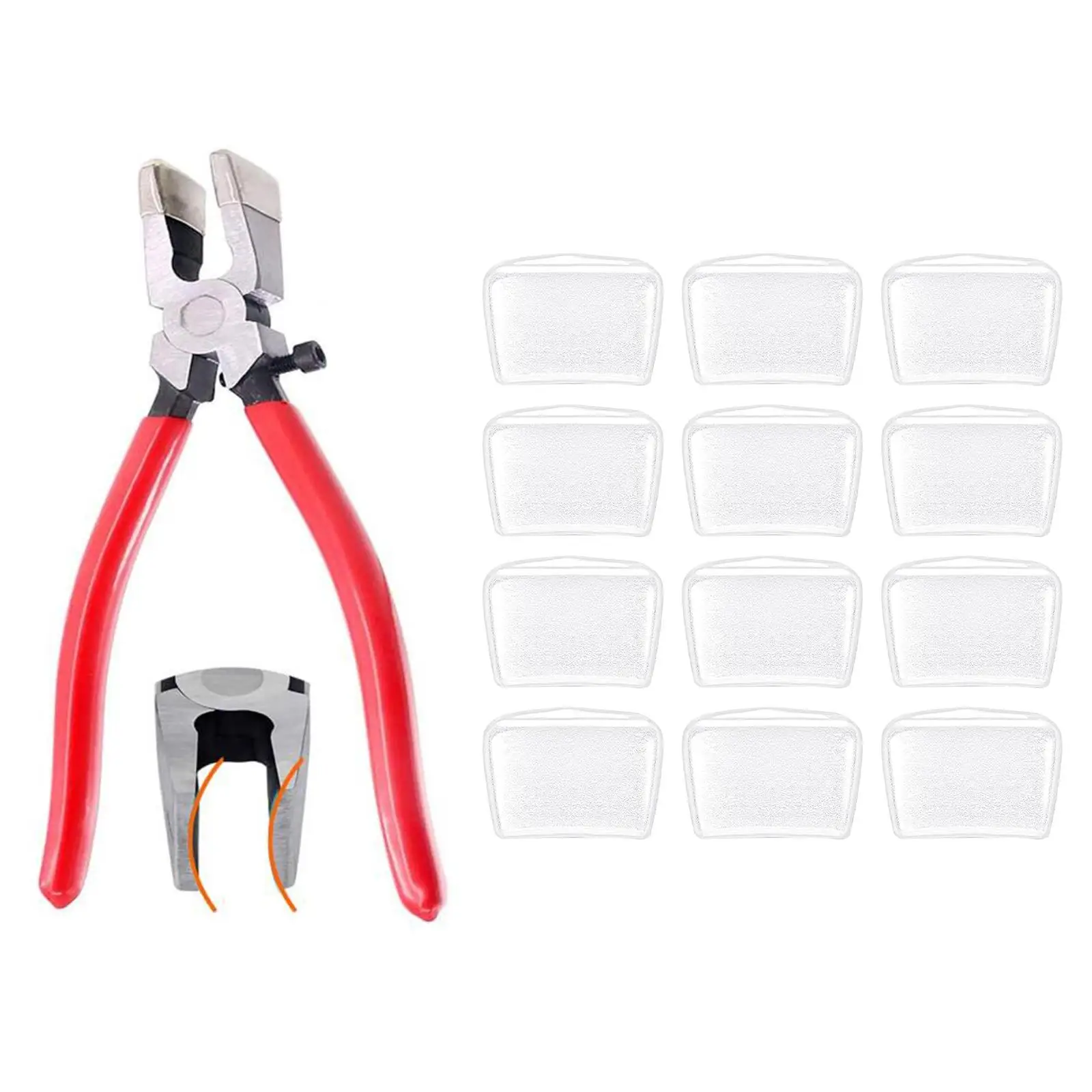 12x Rubber Tips Premium Replace Protection Jaws Protective for Glass ...