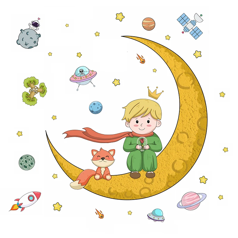 Wallpaper Stickers Little Prince | Little Prince Wall Sticker - Wall ...
