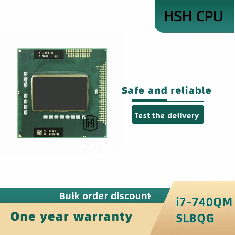 Procesador Intel Core i7-740QM para ordenador portátil, CPU SLBQG i7 ...