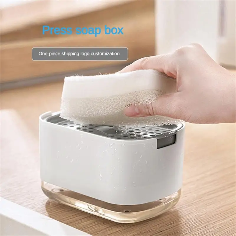 Soap-Dispenser-Box-Press-Dispenser-Scrubbing-Liquid-Container-Kitchen ...
