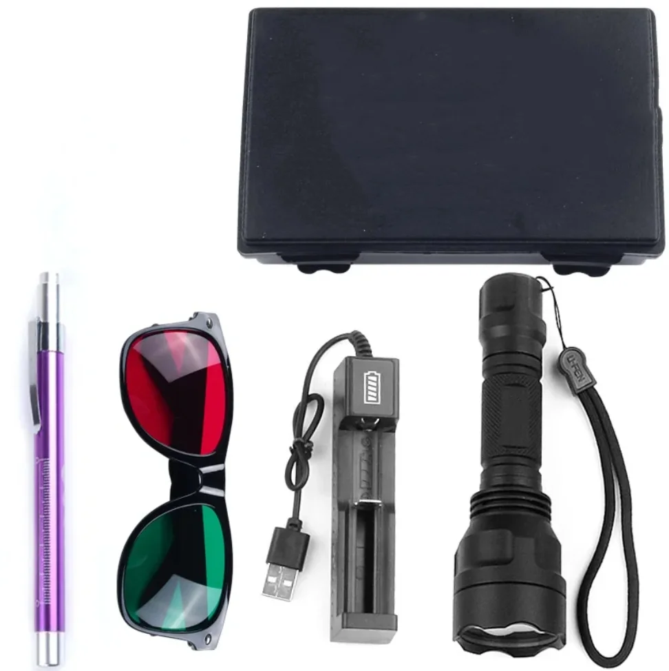 Luz de prueba de 4 puntos de Metal oftálmico + gafas rojas y verdes ...