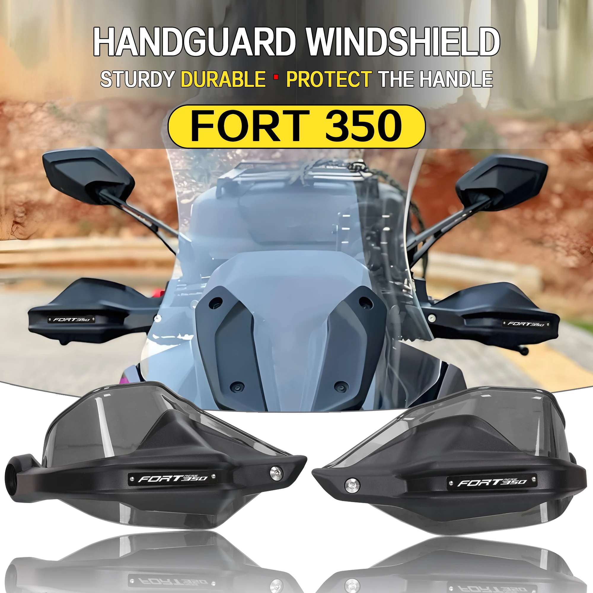 For QJ FORTRESS 350 FORT 350 Fort350 GT Motorcycle Handlebar Handguard ...