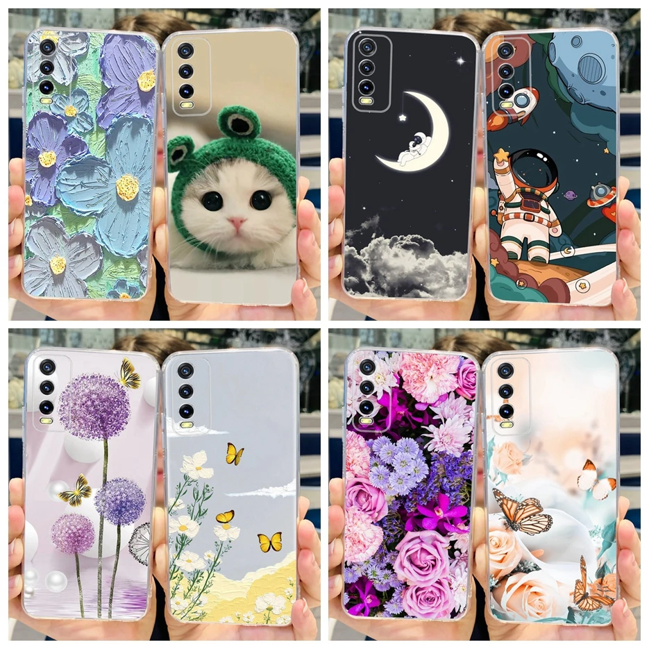 For Vivo Y20 Y20i Y20s Case Y12s Y12a Y11s Stylish Painted Back Cover ...