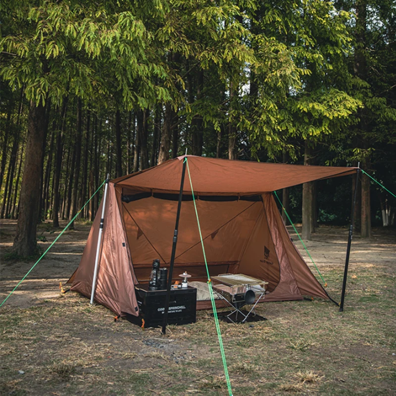 Carpas de acampada sin polen, peso ligero, mochilero, senderismo ...