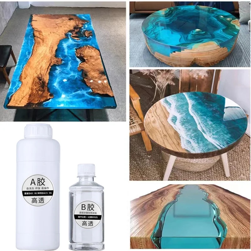 100/280/400/1000g 3:1 Resin Epoxy Resin AB Crystal Glue High Gloss High ...