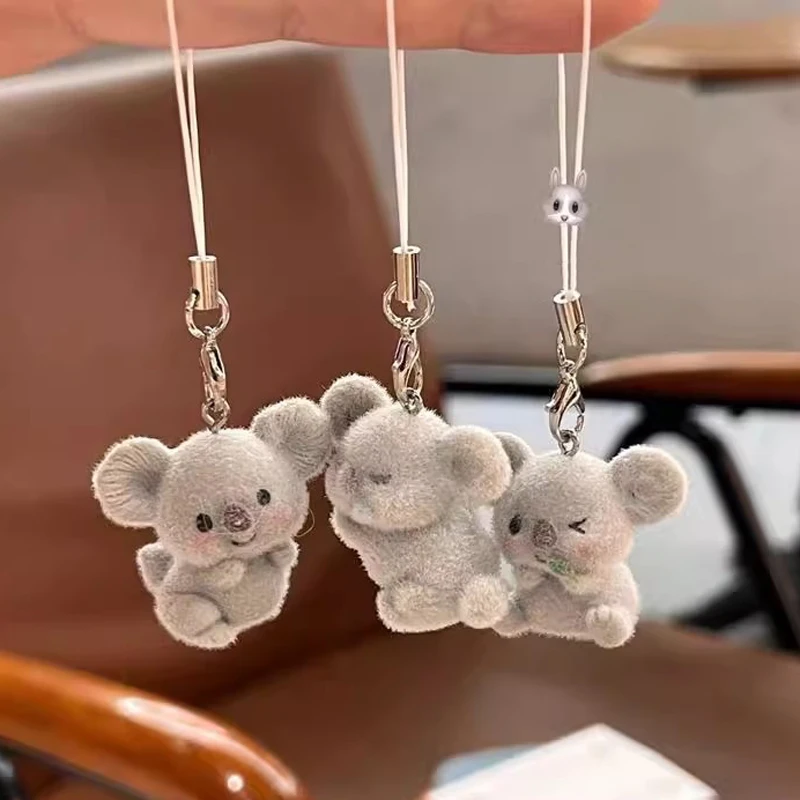 Cute Cartoon Koala Keychain Decorative Charm Animal Pendant Bag ...
