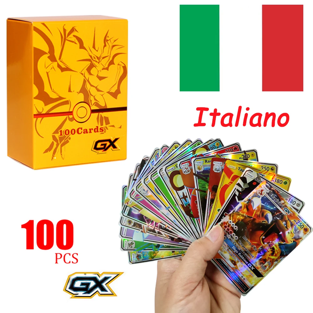 Cartas de Pokémon italianos de gran tamaño, cartas de energía brillante ...