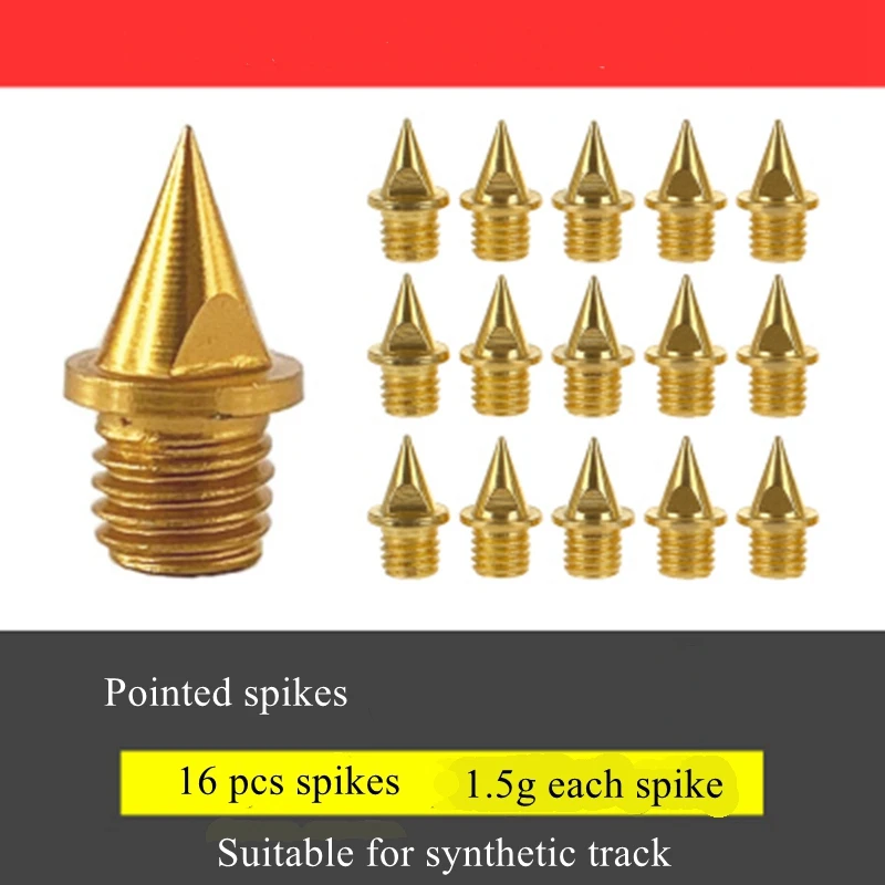 Gold Metal Replacement Spikes Cleat for Sport Track Field Running Shoes ...